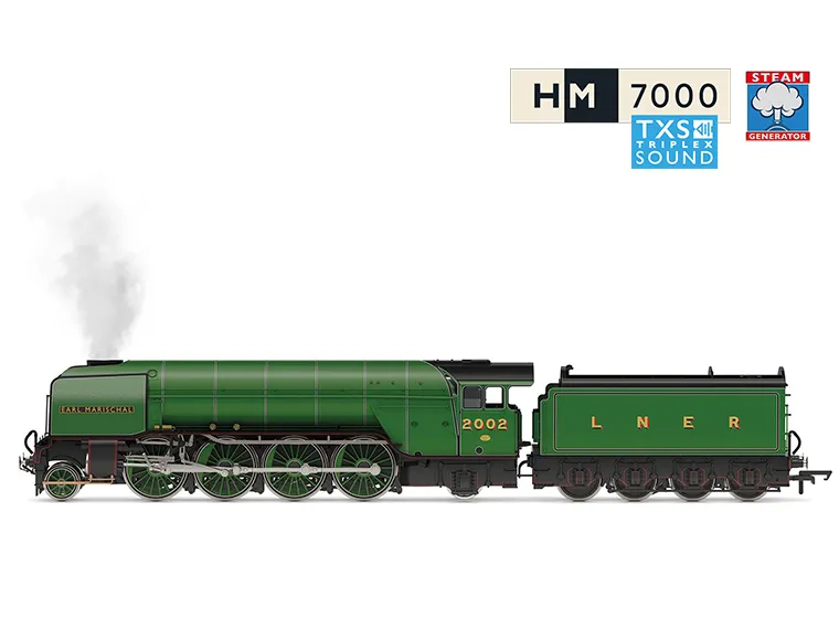 HORNBY R30350SS LNER, P2 CLASS, 2-8-2, 2002 'EARL MARISCHAL' WITH STEAM ...